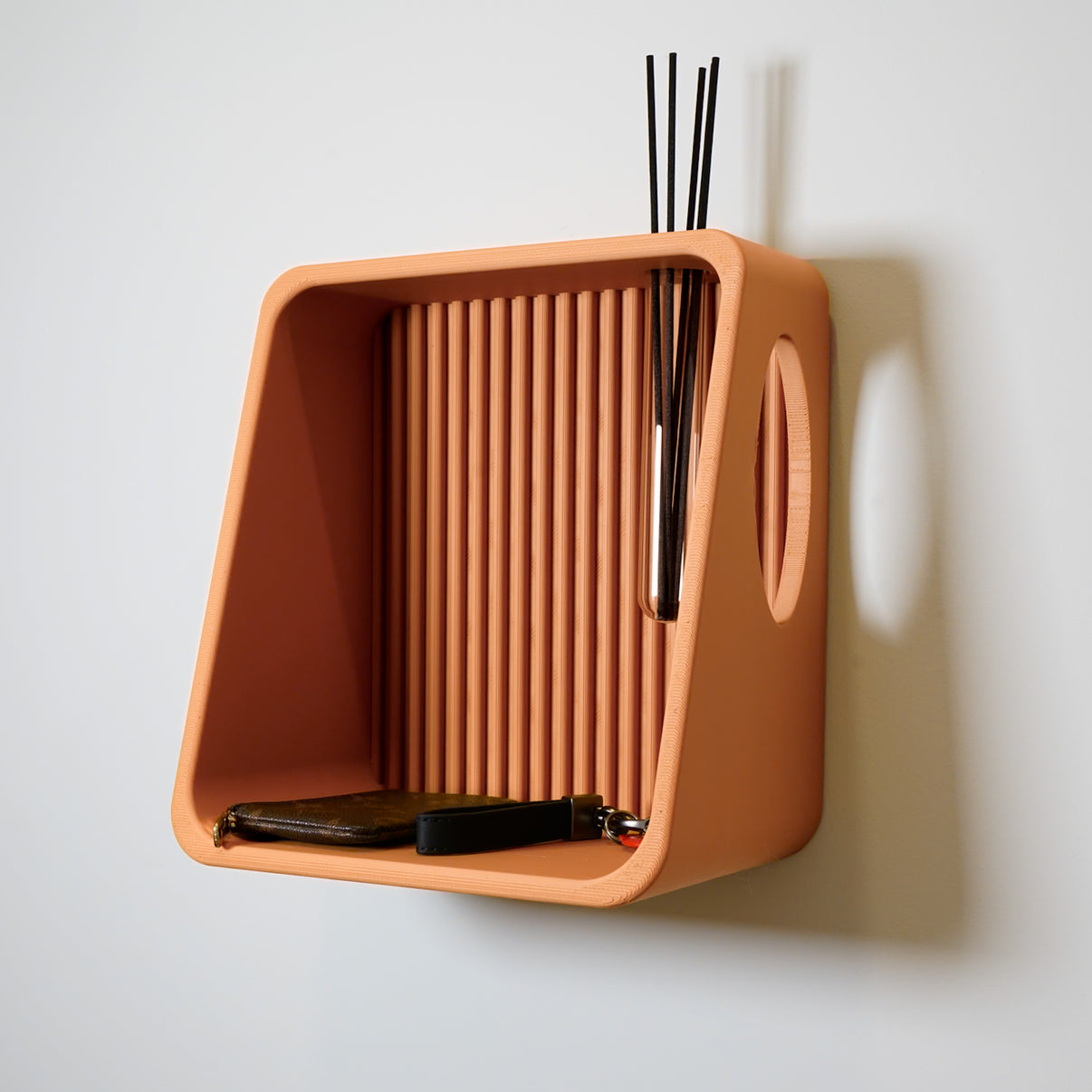 Modern Floating Wall Shelf, Unique Retro Home Decor, 3D Printed ...